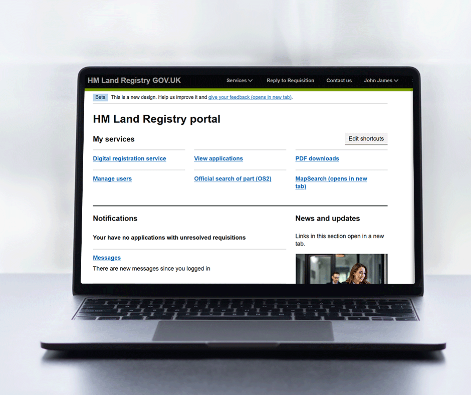 HM Land Registry portal to be refreshed – HM Land Registry
